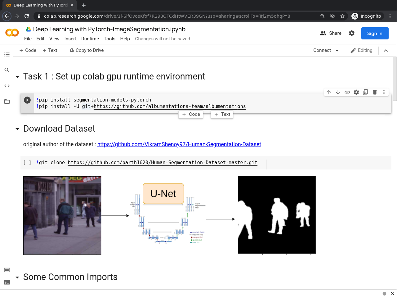 Deep Learning with PyTorch : Image Segmentation