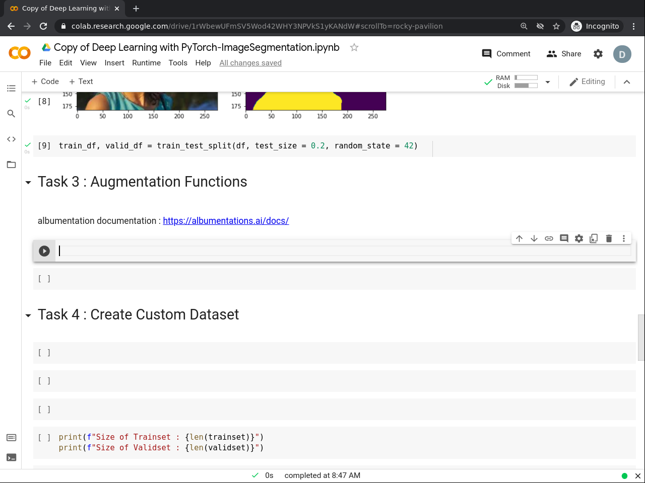 Deep Learning with PyTorch : Image Segmentation