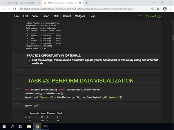 Machine Learning for Kyphosis Disease Classification Machine Learning for Kyphosis Disease Classification