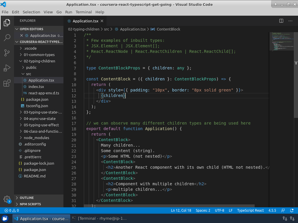 Typescript in React: Get started