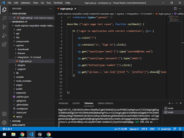 Cypress UI Automation Testing for Absolute Beginners Training Project ... Cypress UI Automation Testing for Absolute Beginners Training Project ...