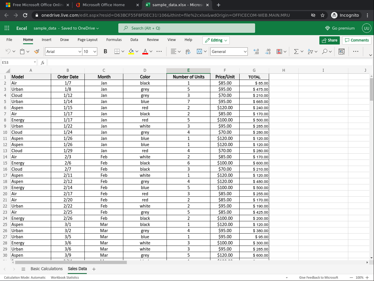 Using Basic Formulas and Functions in Microsoft Excel (Short Course ...