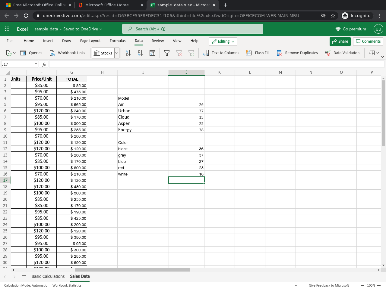 Using Basic Formulas and Functions in Microsoft Excel (Short Course ...