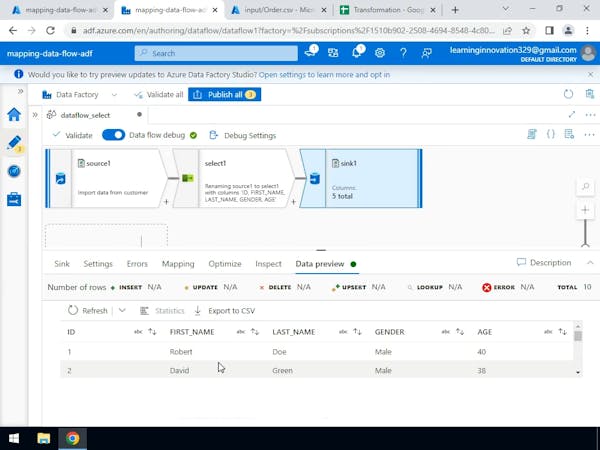 Create Mapping Data Flows In Azure Data Factory