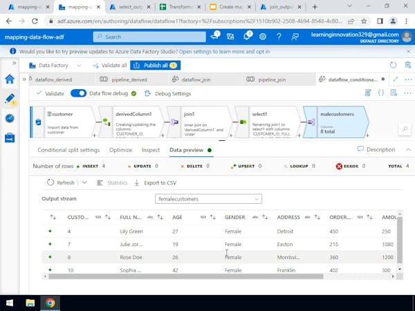 Create Mapping Data Flows In Azure Data Factory