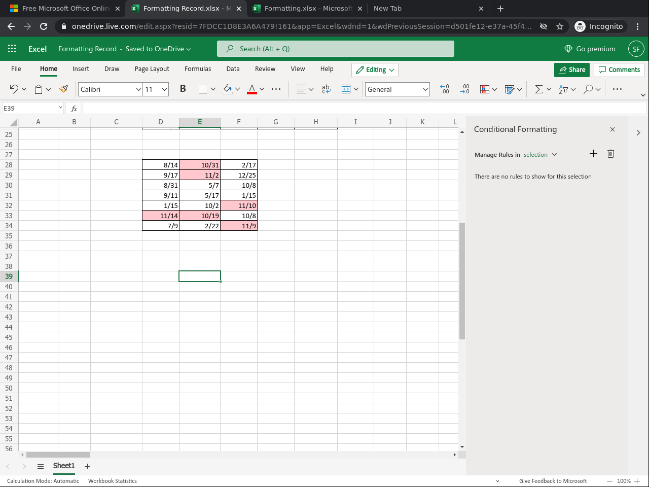 How to use Custom and Conditional Formatting in Excel