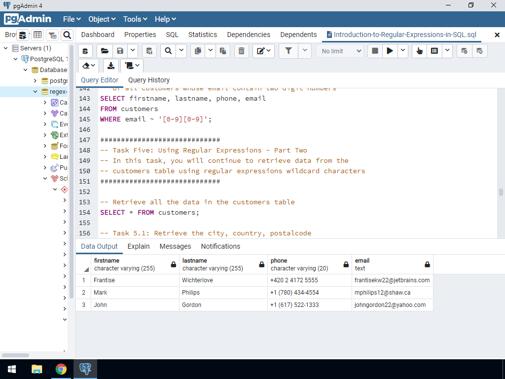 Introduction to Regular Expressions in SQL