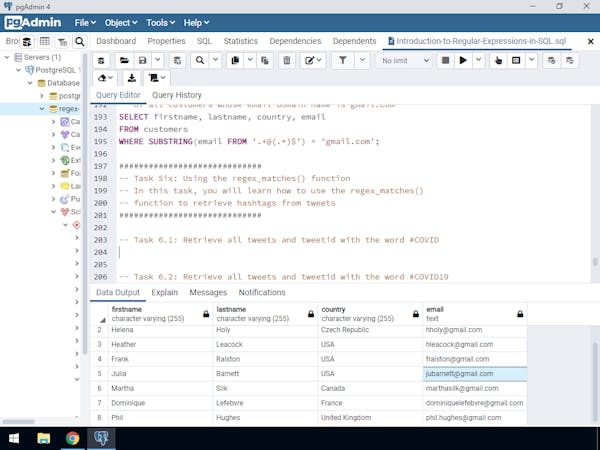 Introduction to Regular Expressions in SQL Introduction to Regular Expressions in SQL