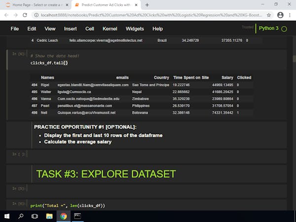 Predict Ad Clicks Using Logistic Regression and XG-Boost Predict Ad Clicks Using Logistic Regression and XG-Boost