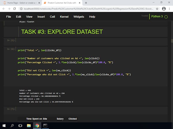 Predict Ad Clicks Using Logistic Regression and XG-Boost Predict Ad Clicks Using Logistic Regression and XG-Boost