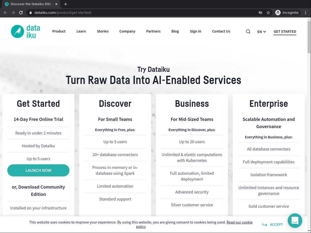 Build your first Machine Learning Pipeline using Dataiku