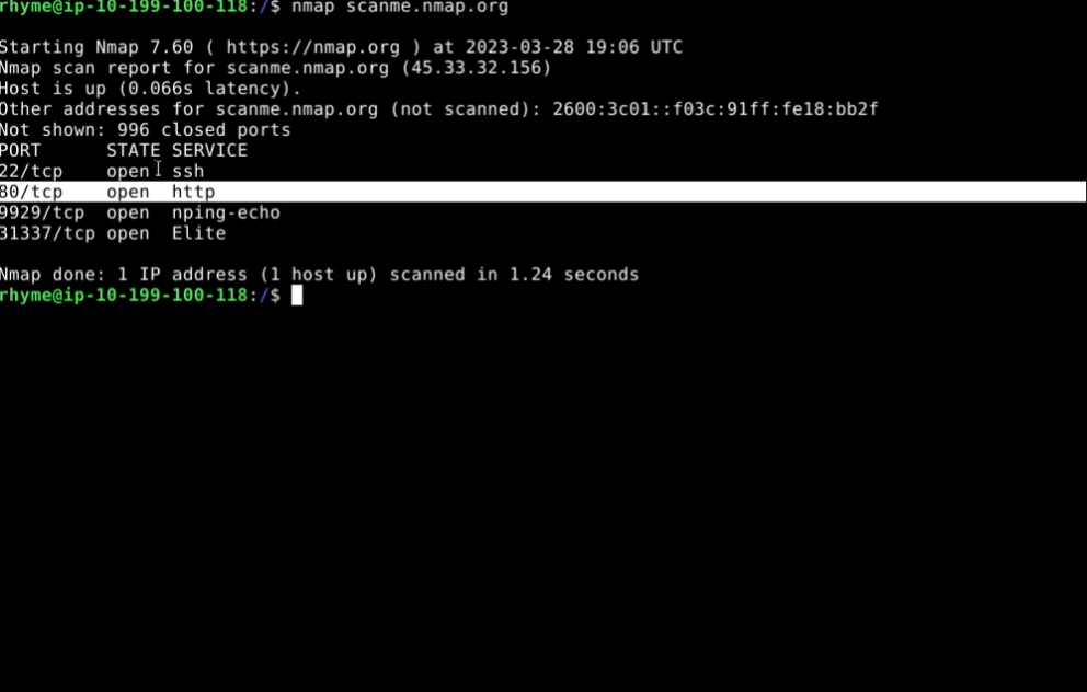 Vulnerability Scanning with Nmap: Network Scanning