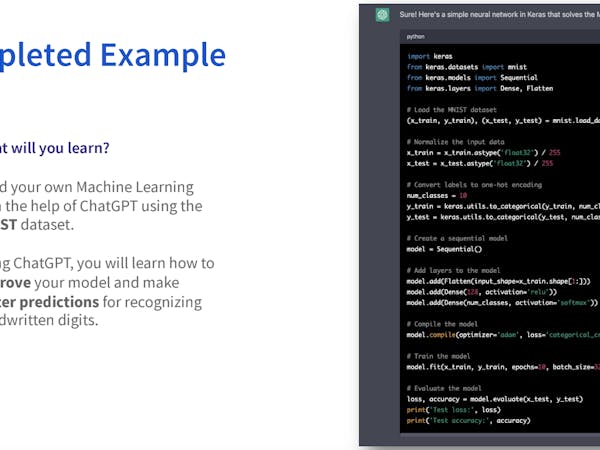 Machine Learning With Chatgpt Image Classification Model