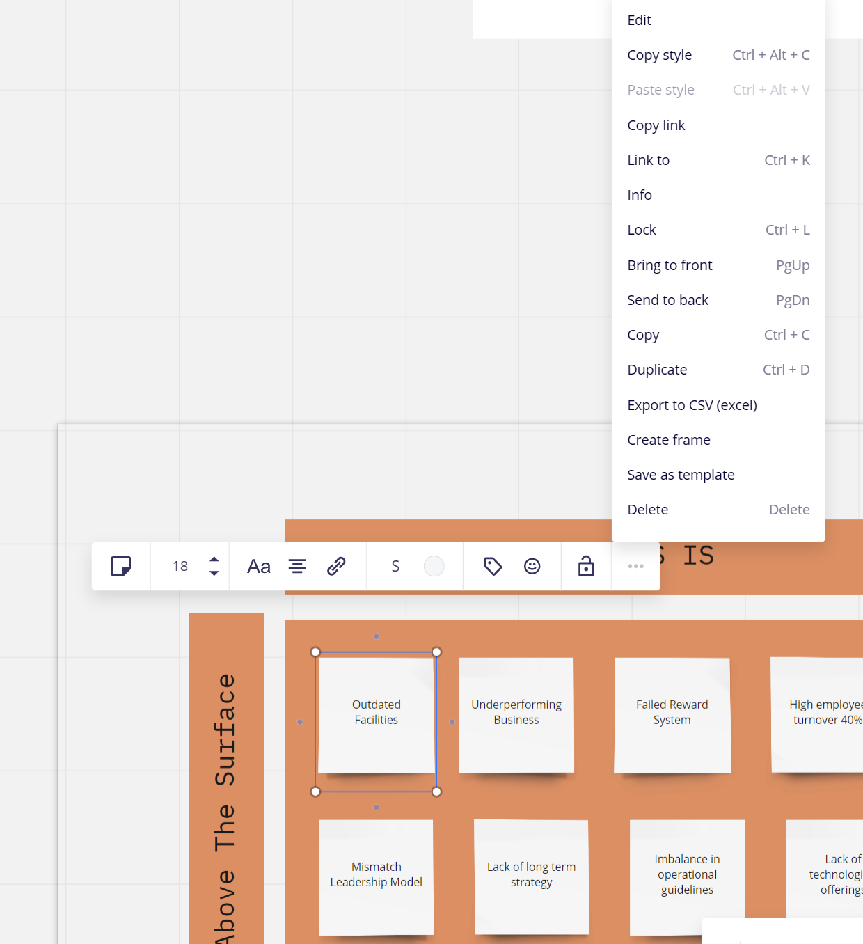 Change Leadership: Developing Strategic Gap Analysis in Miro