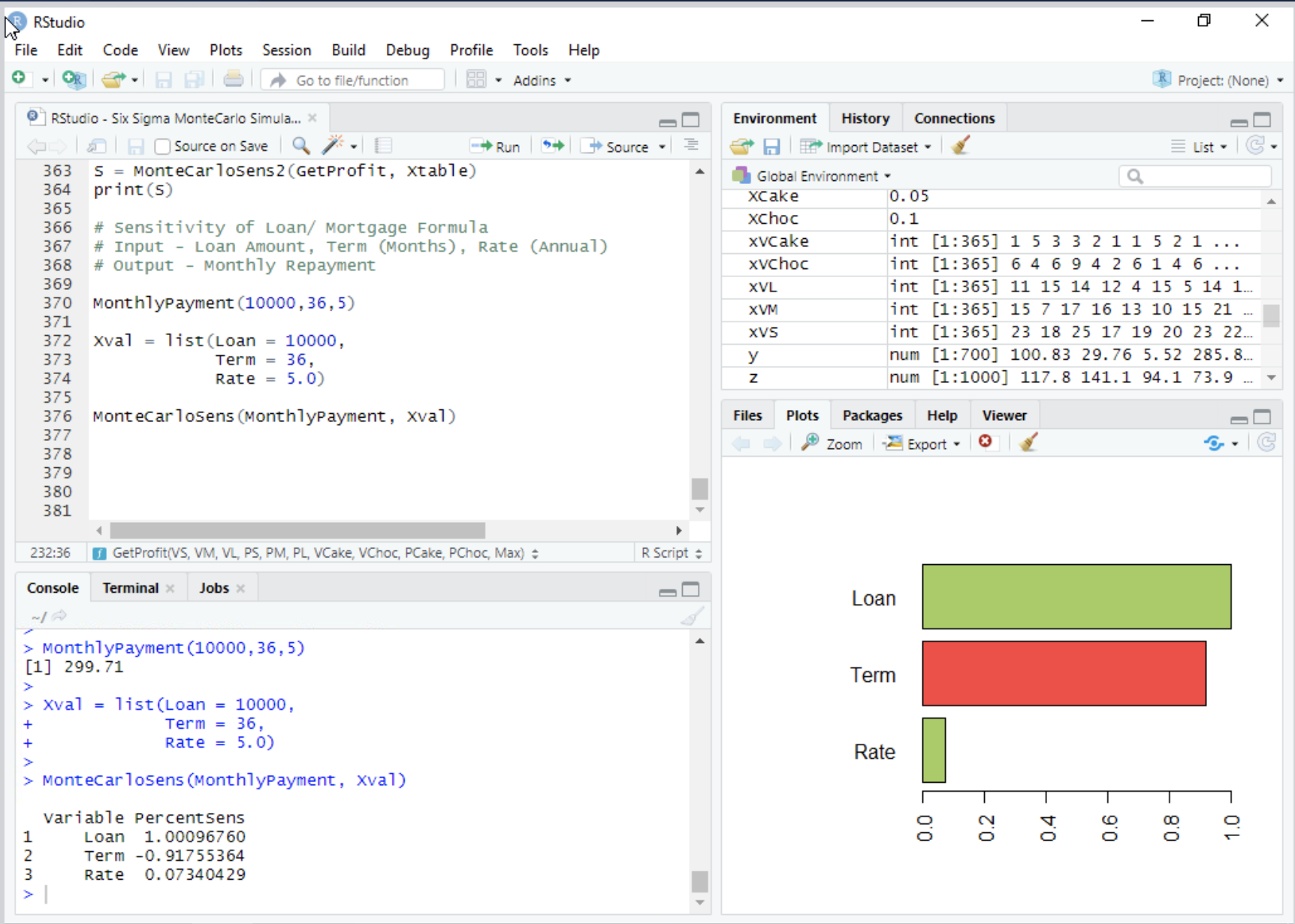 RStudio for Six Sigma - Monte Carlo Simulation