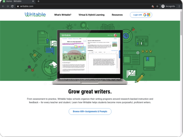 Growing Great Writers with Writable