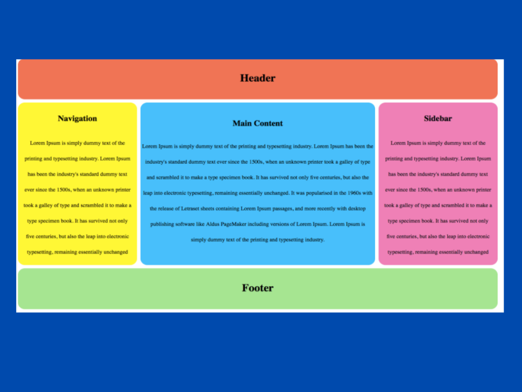 Build Responsive CSS3 Flexbox Holy Grail Layout