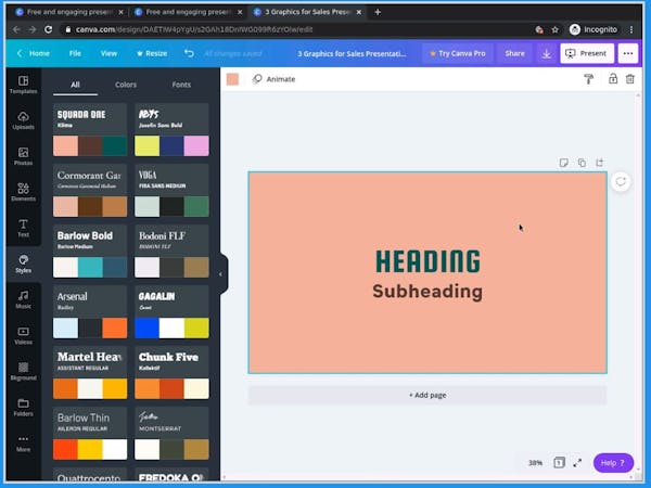 Build Customizable Sales Presentation Graphics using Canva Build Customizable Sales Presentation Graphics using Canva