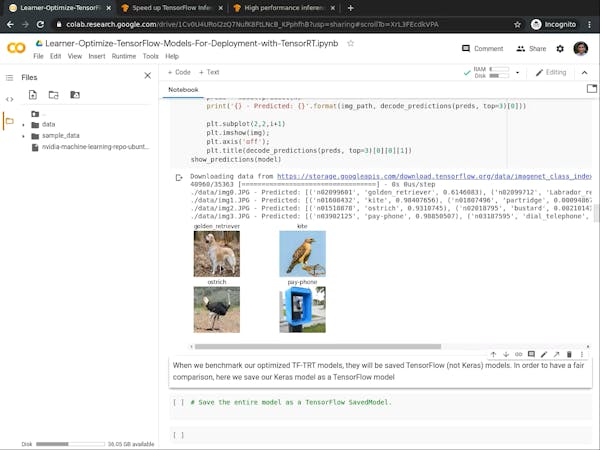 Optimize Tensorflow Models For Deployment With Tensorrt