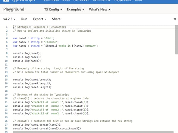 Typescript String Properties And Methods
