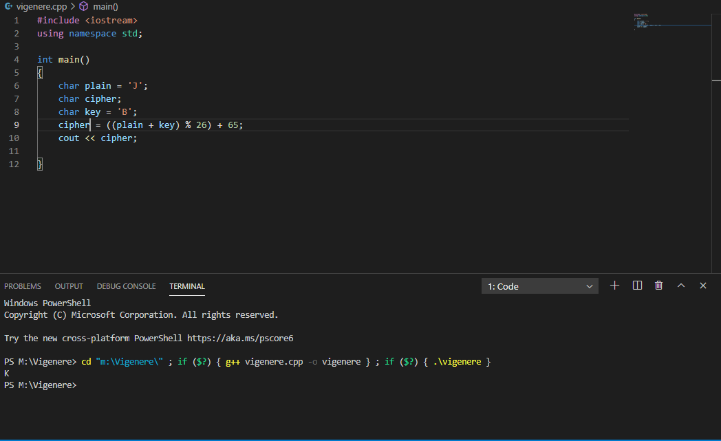 Encryption and Decryption using C++