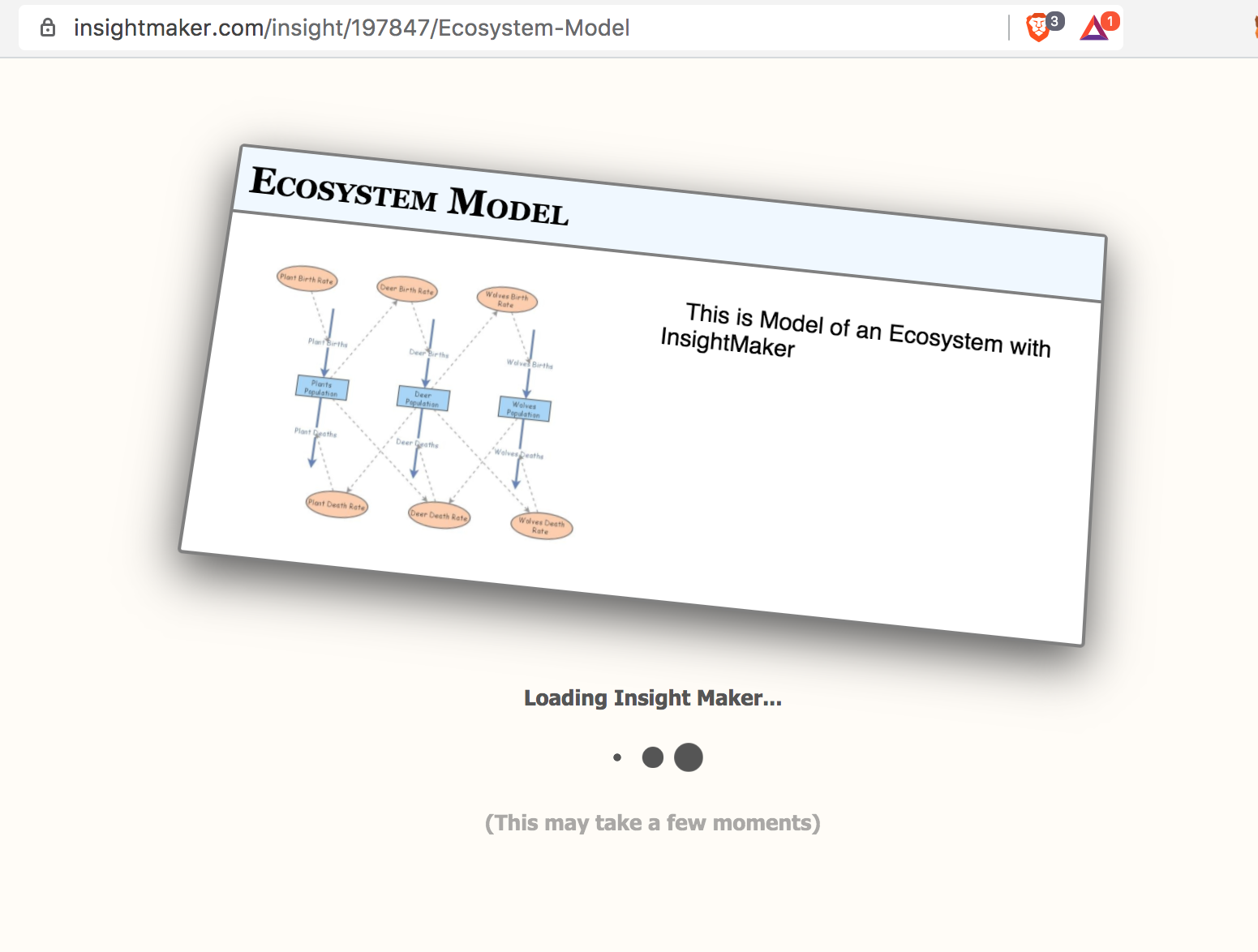 Building an Ecosystem model with Insight Maker