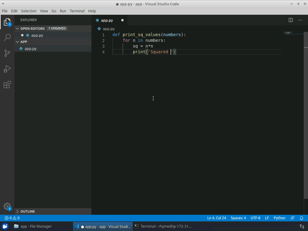 Create Your First Python Program From UST