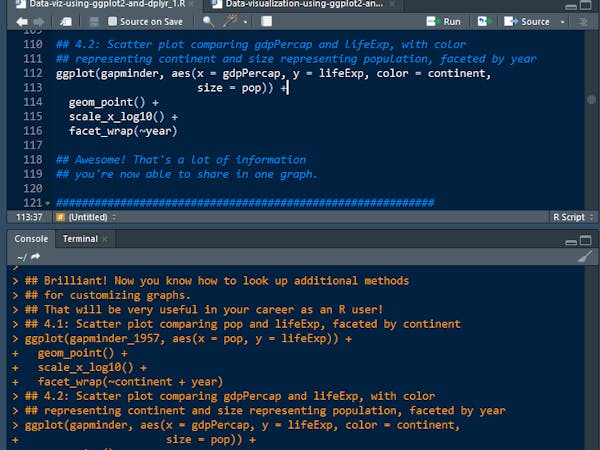 Data Visualization using dplyr and ggplot2 in R Data Visualization using dplyr and ggplot2 in R