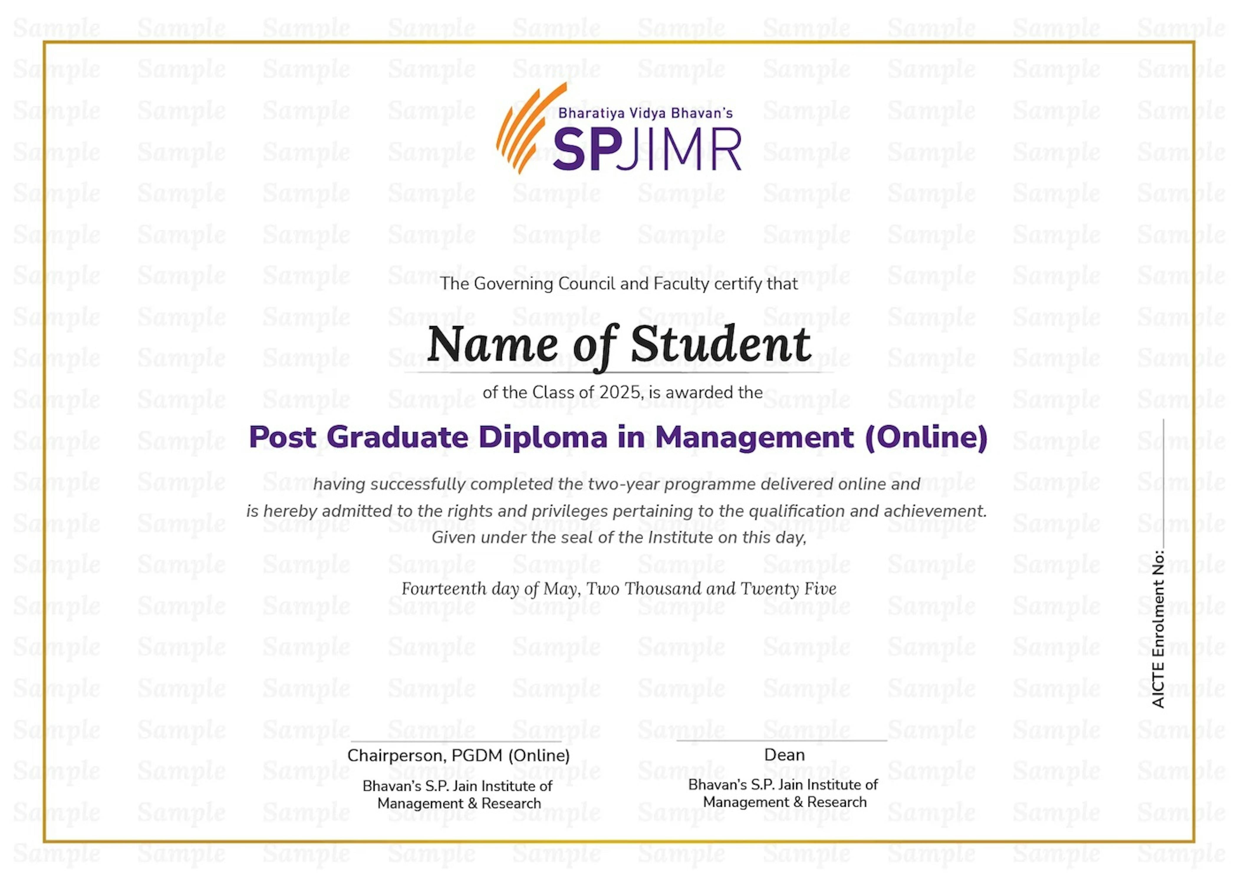 Post Graduate Diploma In Management Online SPJIMR Coursera Post Graduate Diploma In Management Online SPJIMR Coursera