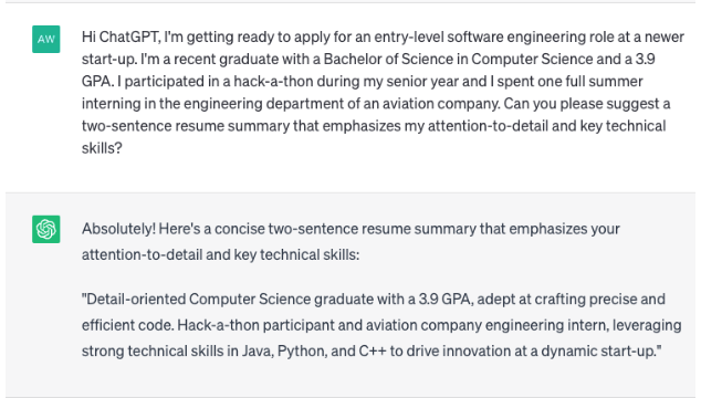 How to Use ChatGPT to Write Your Resume | Coursera